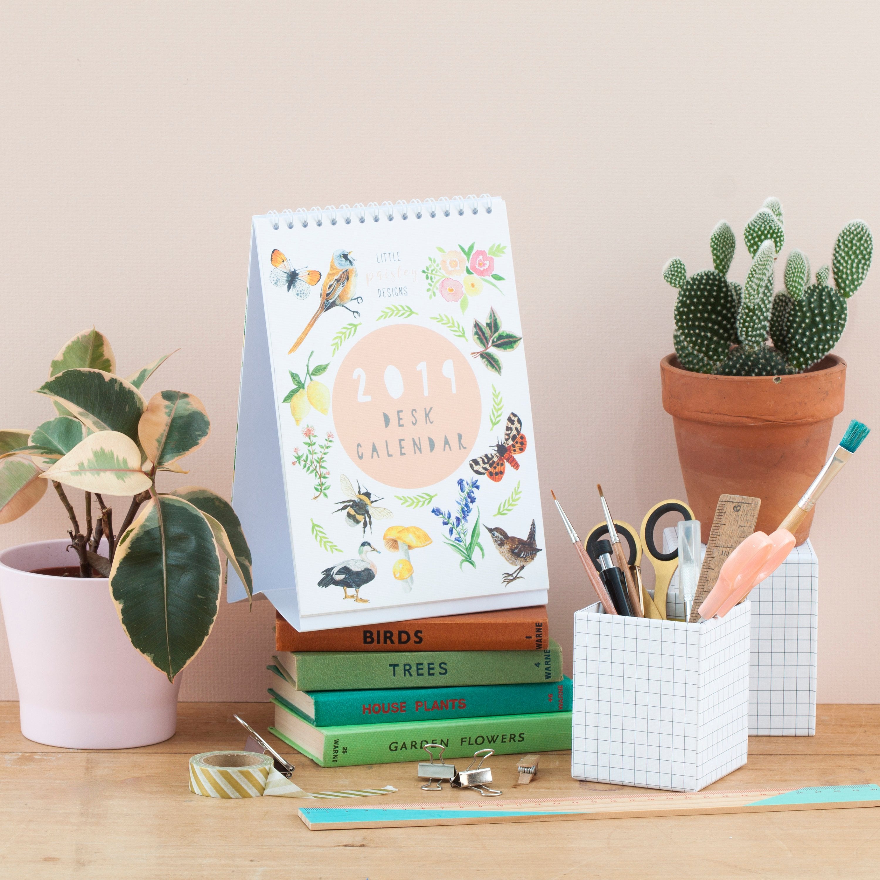 Z 2019 Nature Themed Desk Calendar – Little Paisley Designs